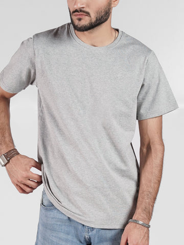 ROUND NECK SOLID TEE-M02 – Style Tribe online